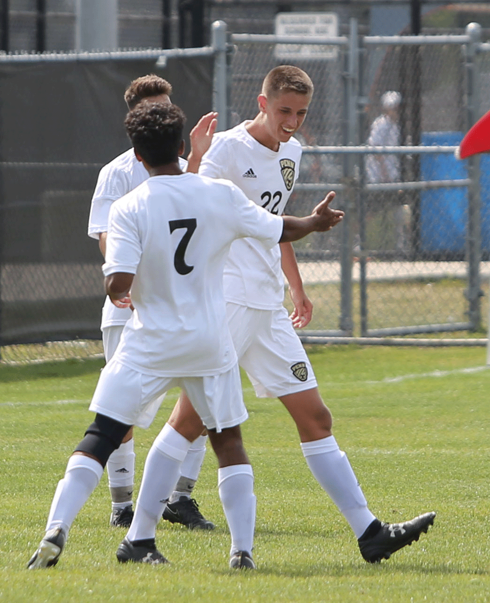 dorian-and-micah-celebrating - Penn-Harris-Madison School Corporation