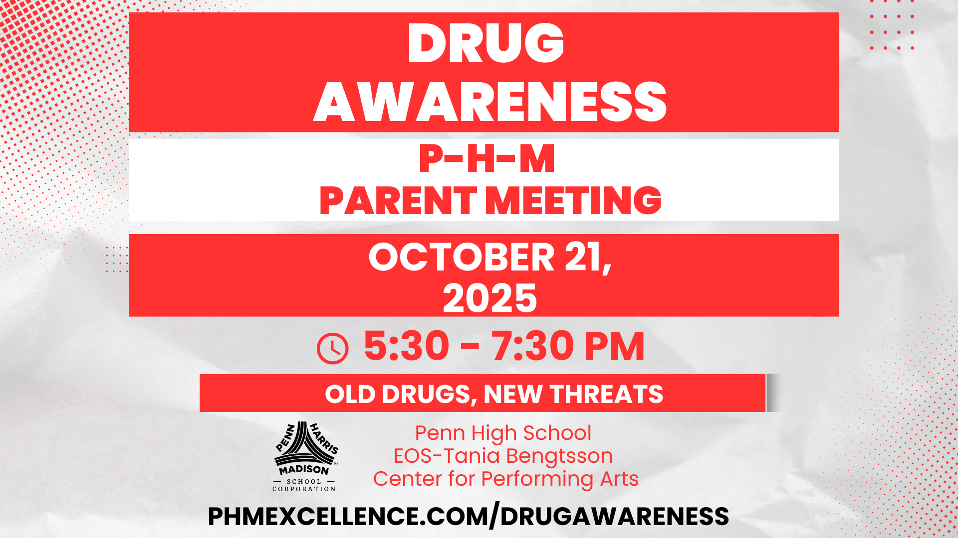 Drug Awareness Parent Community Meeting - Penn-Harris-Madison School ...